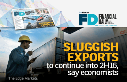 Sluggish exports to continue into 2H16, say economists