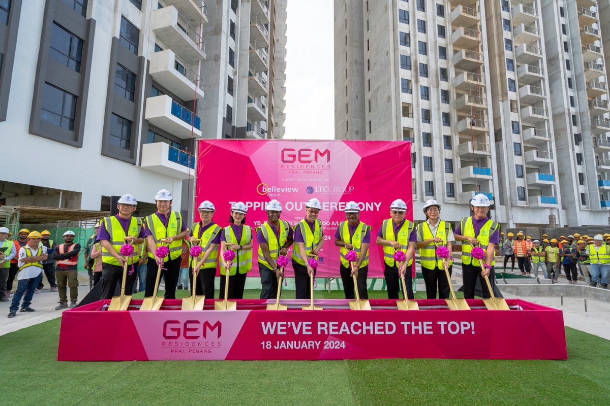Belleview Group's GEM Residences in Seberang Perai tops out with 60% sold
