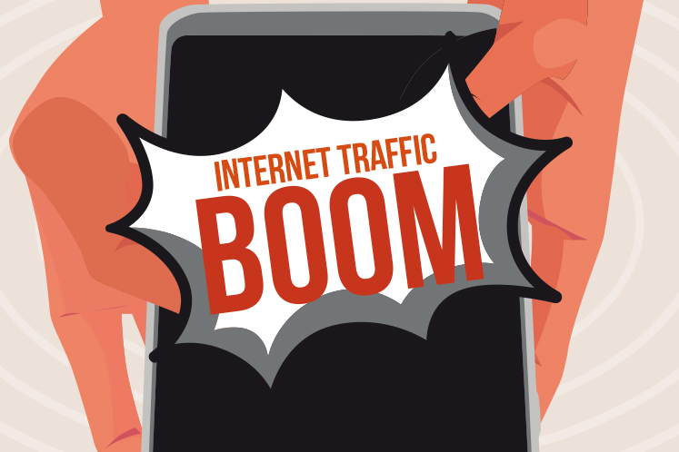 Internet traffic boom