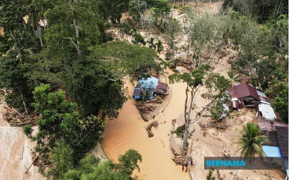 Accumulated water source on Gunung Inas triggered Baling floods ...