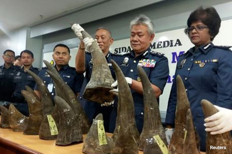 Malaysia seizes US$3.1m worth of rhino horns at airport